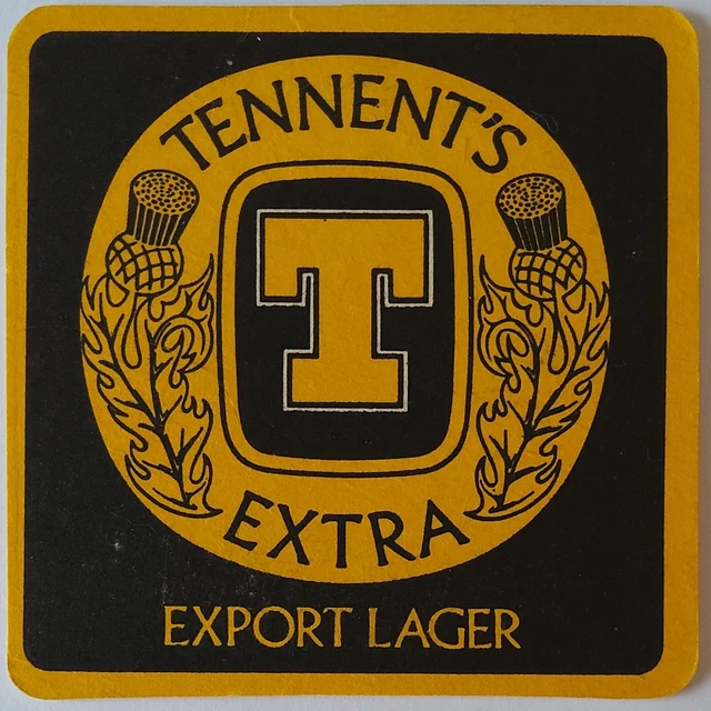 ALTER BIERDECKEL TENNENT'S Brewery Extra Export Lager Glasgow ...