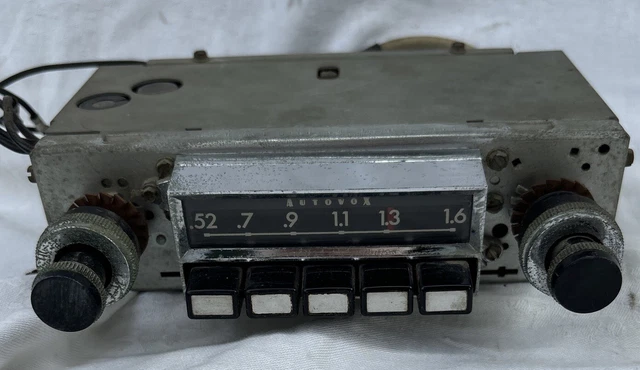 VINTAGE AUTOVOX RA164C Push Button Radio Made In Italy Fiat Ideal ...