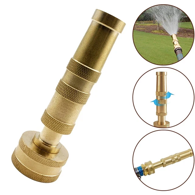 BUSE DE TUYAU en laiton buse de pulv??risation de jardin 4\" laiton massif pour EUR 13,25 ...