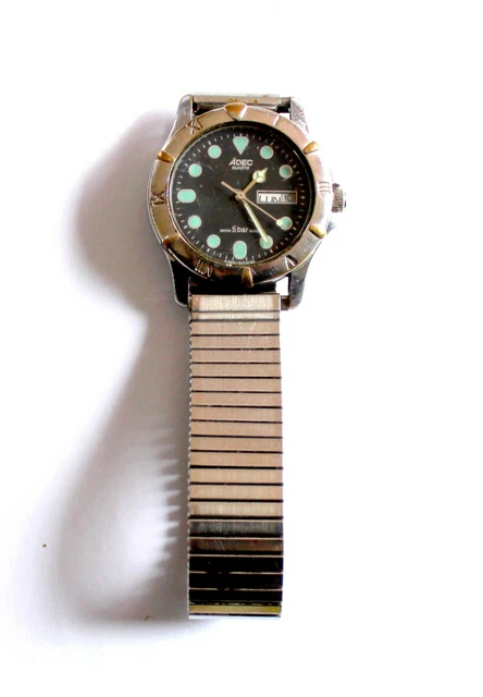 ANCIENNE MONTRE ADEC Quartz Water Resist 5 Bar - 6B00-843258 Kt ...