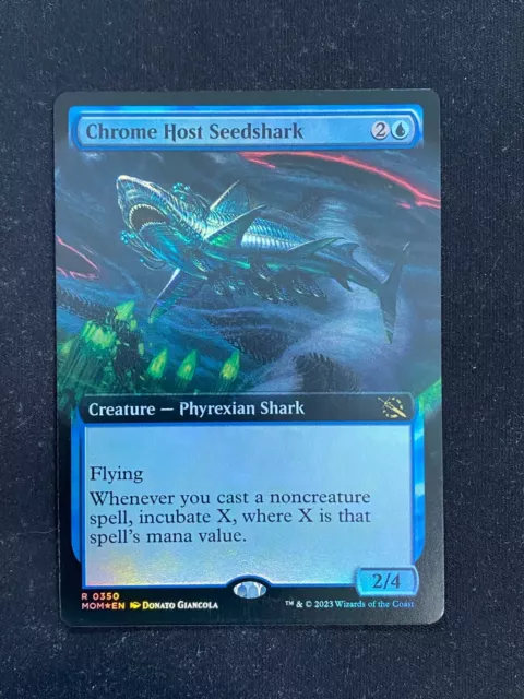 CHROME HOST SEEDSHARK FOIL ÉTENDU - March of the Machine (Magic/MTG ... CHROME HOST SEEDSHARK FOIL ÉTENDU - March of the Machine (Magic/MTG ...