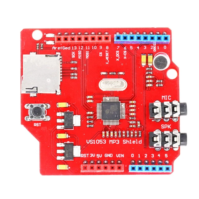 VS1053 STEREO AUDIO MP3 Player Shield Record Decode Development Board ...