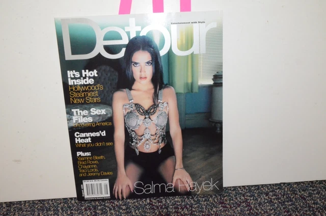 DETOUR MAGAZINE SALMA Hayek Traci Lords Chayanne Bleeth Rowe August 1998 £31.42 - PicClick UK