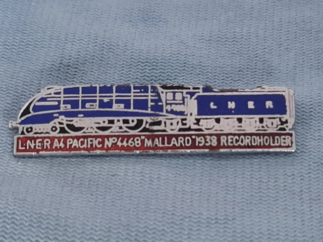 VINTAGE MALLARD LNER Railway No 4468 Railway Train Locomotive Enamel ...