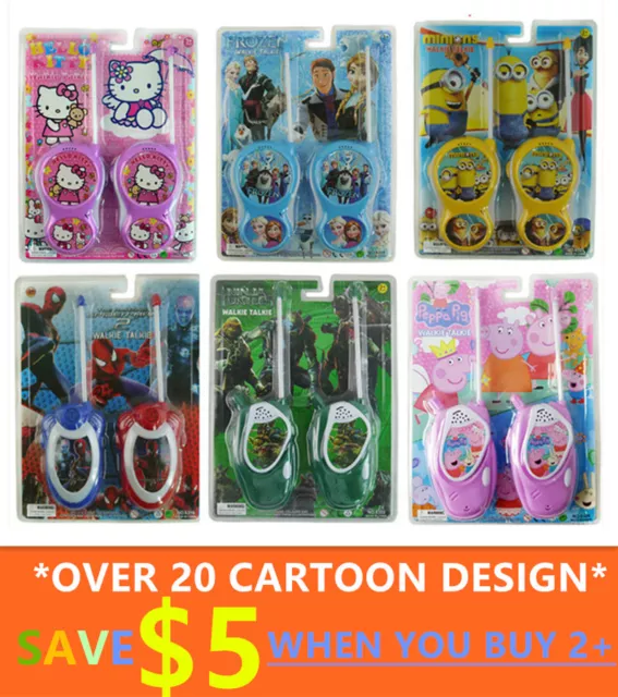 KID CHILDREN BOY Girl Electronic Walkie Talkie Play Set 2 Way Radio ...