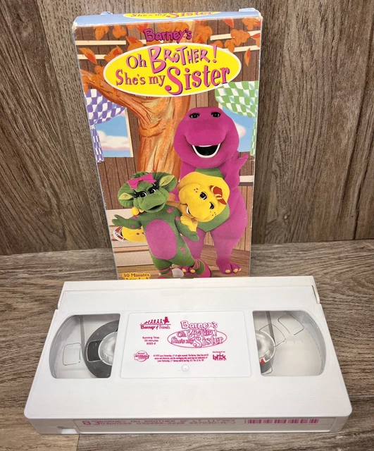 BARNEY’S OH BROTHER! She’s My Sister VHS 1998 Vintage Original With ... BARNEY’S OH BROTHER! She’s My Sister VHS 1998 Vintage Original With ...