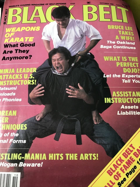BLACK BELT MAGAZINE: October 1986 Bruce Lee Korean Tiger Wrestling ...