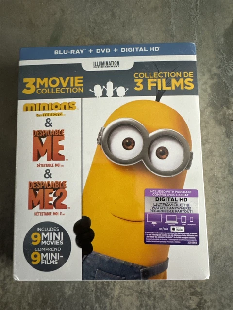 MINIONS COLLECTION: DESPICABLE Me/Despicable Me 2/Minions (Blu-ray ... MINIONS COLLECTION: DESPICABLE Me/Despicable Me 2/Minions (Blu-ray ...