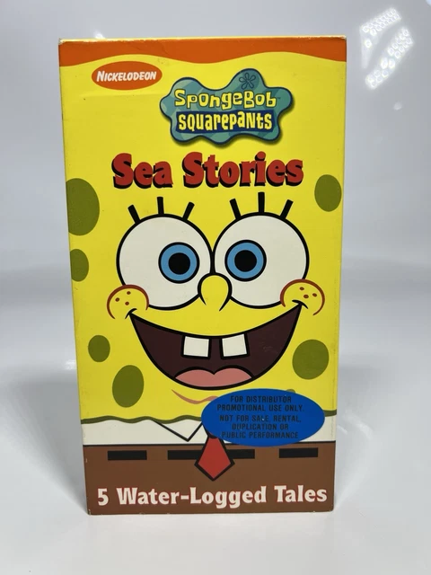 RARE SPONGEBOB SQUAREPANTS Sea Stories 2002 VHS Promo Screener Copy £70 ...