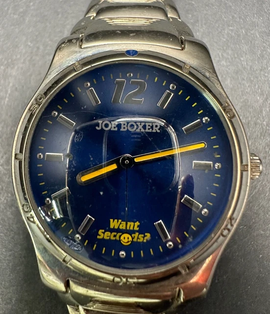 VINTAGE MEN'S JOE Boxer Analog Watch - Untested May Need Battery/Repair ...