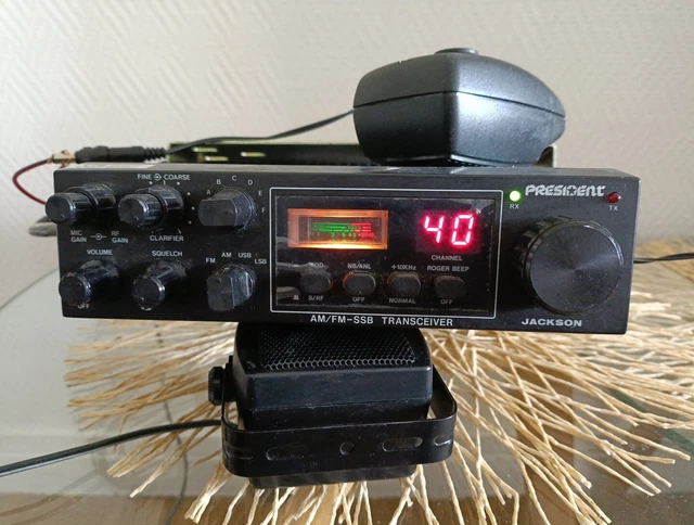 PRÉSIDENT JACKSON RADIO CB Cibi AM/FM-SSB TRANSCEIVER EUR 140,00 - PicClick FR