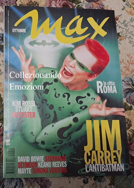MAX RIVISTA OTTOBRE 1995 n.10-Jim Carrey+Poster Kim Rossi Stuart ...