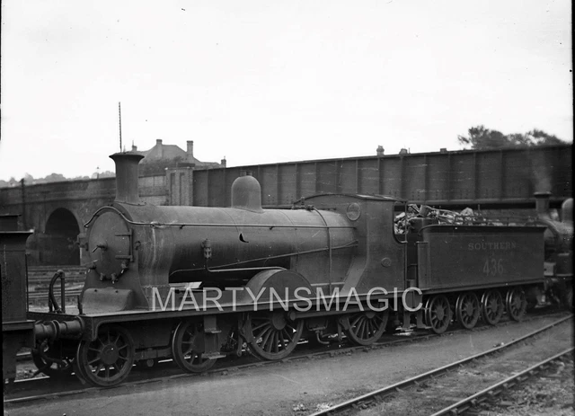 R-100X80MM GLASS PLATE Railway Negative Southern loco 436 £12.50 ...