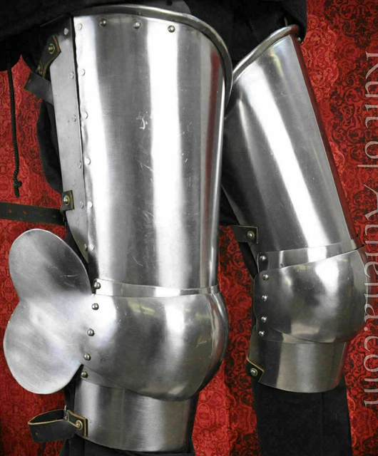 MEDIEVAL GOTHIC LEG Guard Armor Set Medieval Knight Crusader Halloween ...