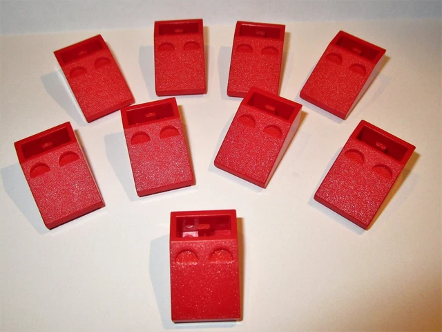 LEGO-9X SLOPE INVERTED 33 3x2-CON PERNO A FONDO PIATTO-3747a-ROSSO ...