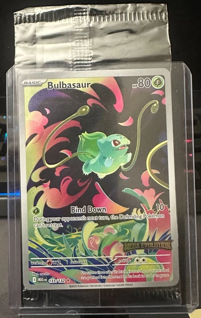 2025 POKEMON BULBASAUR 133/132 - Mega Evolution Stamped Promo - SEALED ...