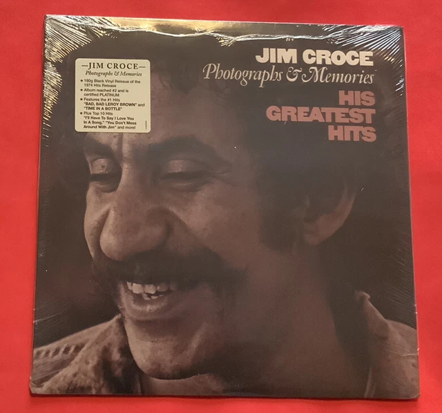 JIM CROCE PHOTOGRAPHS & Memories: His Greatest Hits Reissue New/Mint ...
