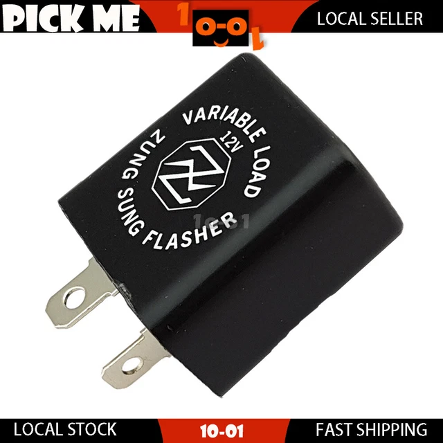 UNIVERSAL 12V 10W 2 PIN INDICATOR FLASHER RELAY Fit YAMAHA SUZUKI ...