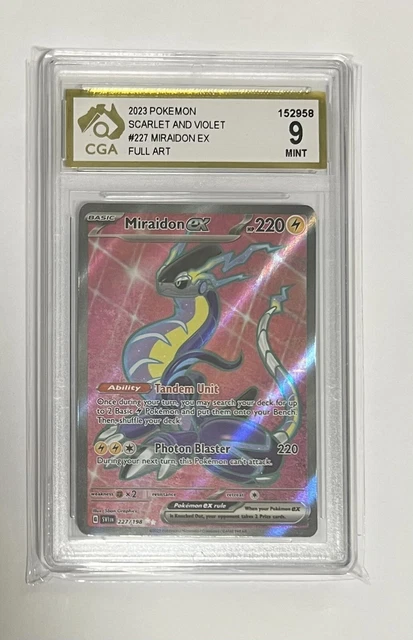 POKÉMON TCG MIRAIDON ex Scarlet & Violet Base Set 227/198 Holo Ultra ...