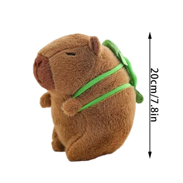 7.8IN CAPYBARA PLUSH Cute Capybara Stuffed Animals with Turtle Backpack ...