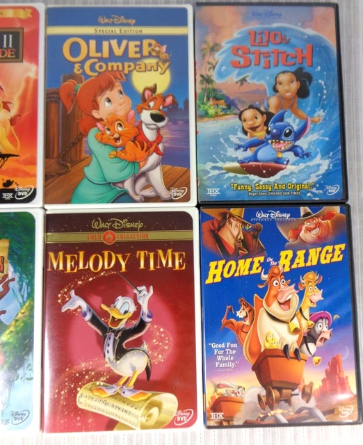 LOT OF 8 Walt Disney Gold Classic Collection DVDs Lion King Oliver ...