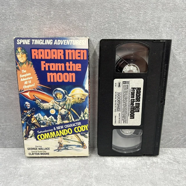 RADAR MEN FROM the Moon (VHS, 1990) 1952 B&W Horror Sci Fi Commando ...