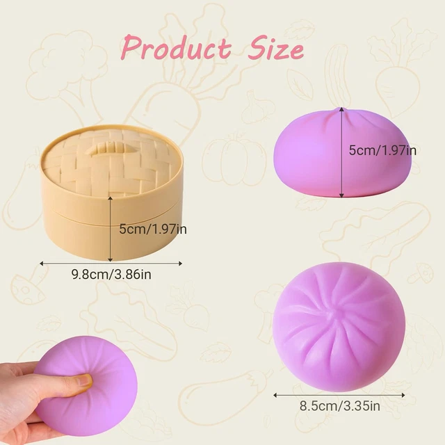 DUMPLING SQUISHY, MYSTERY Squishy Dumpling Box, Fidget Toys Adults ...