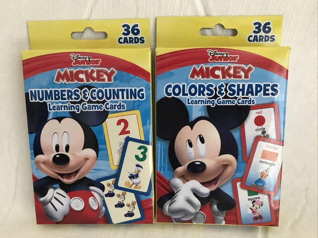 DISNEY JUNIOR MICKEY Mouse Flash Card Set Numbers, Counting, Colors ...