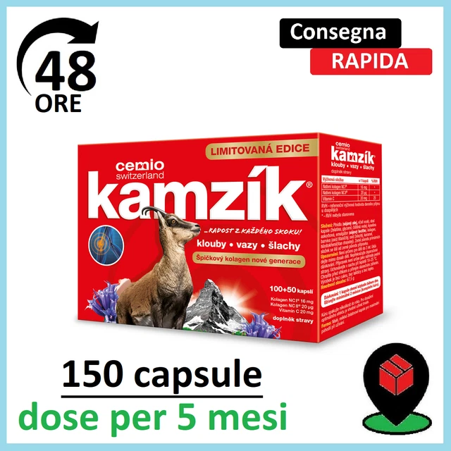 COLLAGENE GEMZE TIPO I II Vitamina C Capsule Osso Sano Articolazioni ...