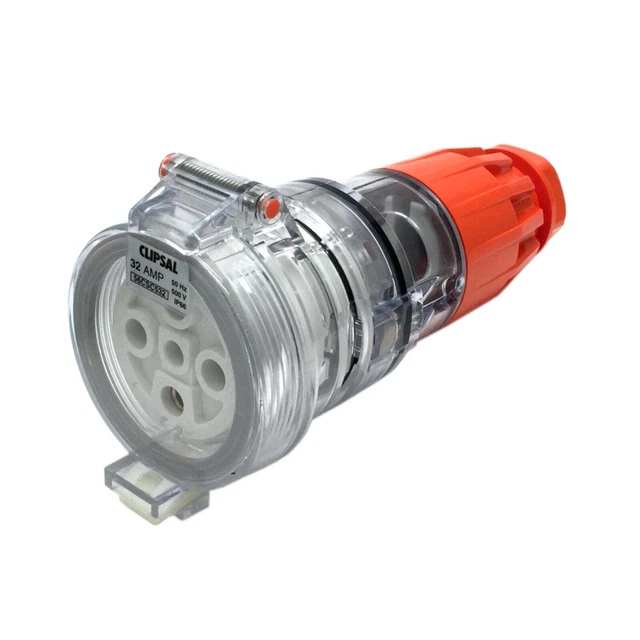 CLIPSAL CORD EXTENSION Socket 5 Round Pins 32A 500V 56CSC532 $147.40 ...