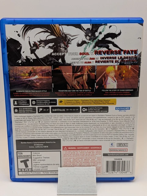 BLEACH: REBIRTH OF Souls (Sony PlayStation 5, 2025 PS5) Original Case ...