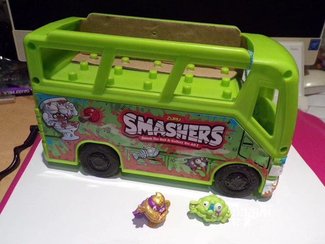 ZURU SMASHERS SERIES 2 Sludge Bus with 2 Excl Figures Super Poop & Fart ...