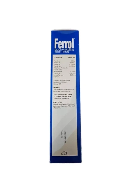 2 X FERROL Multivitamines With Iron A Dietary Supplement 500ml Each £24 ...