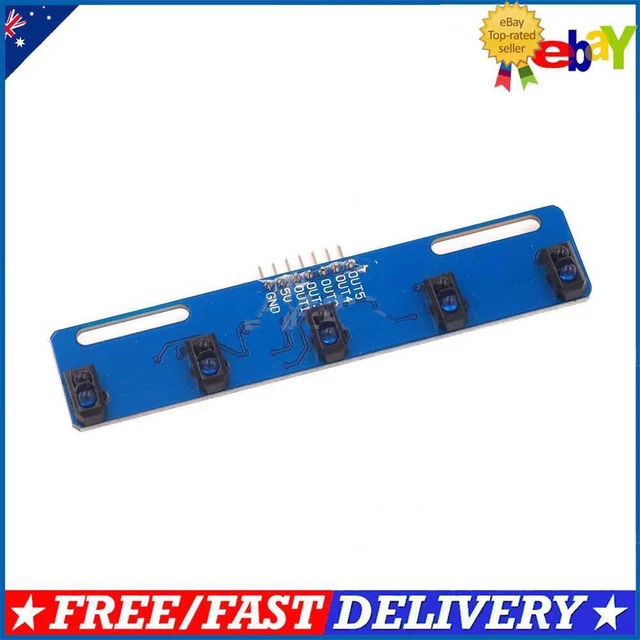 HW-871 5-CHANNEL TCRT5000 Infrared Reflective Sensor Barrier Line Track Module $10.69 - PicClick AU