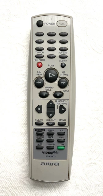 ORIGINAL AIWA VIDEO Plus RC-AVR03 VCR Remote Control HV-FX7700 FX7700 ...