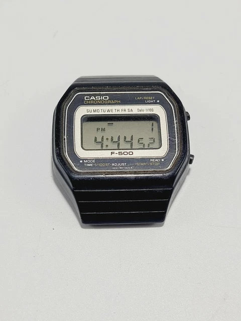 VINTAGE RARE 1979 CASIO F-500 | Model 110 Chronograph Digital Watch ...