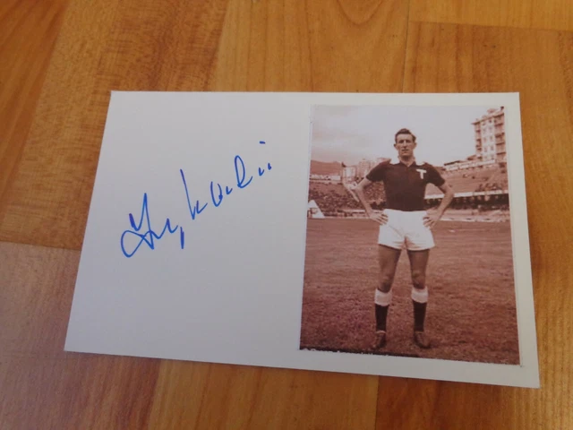 ORIGINALE AUTOGRAFATO TONY Marchi Tottenham Hotspur Bianco Index Card ...