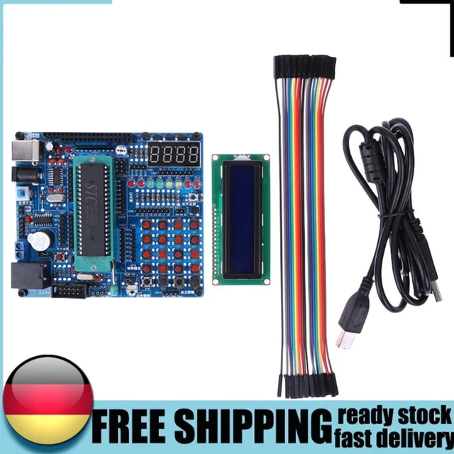 51/AVR MICROCONTROLLER DEVELOPMENT Board Durable STC89C52 DIY Kit Learning Board EUR 11,30 ...