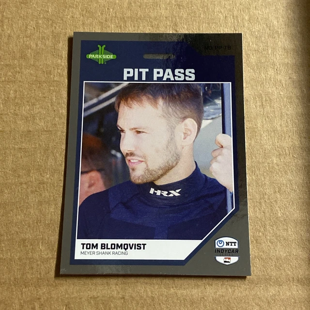 2024 PARKSIDE NTT Indy Car Racing PIT PASS Card TOM BLOMQVIST EUR 1,11 ...