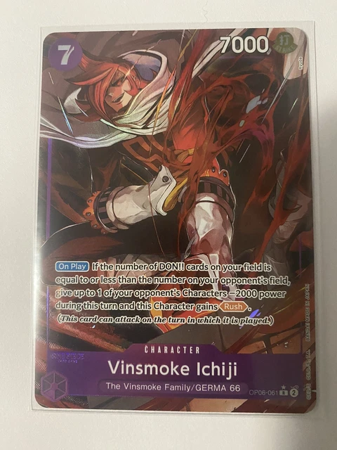 ONE PIECE TCG Vinsmoke Ichiji OP06-061 R Alternate Art Wings Of The Captain NM-M EUR 24,82 ...