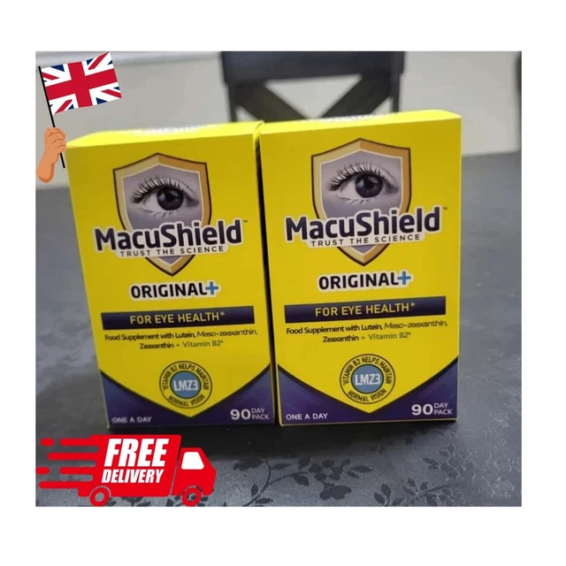 2 PACK MACUSHIELD Original Plus 90 Capsule Eye Supplement Vitamin - Exp ...