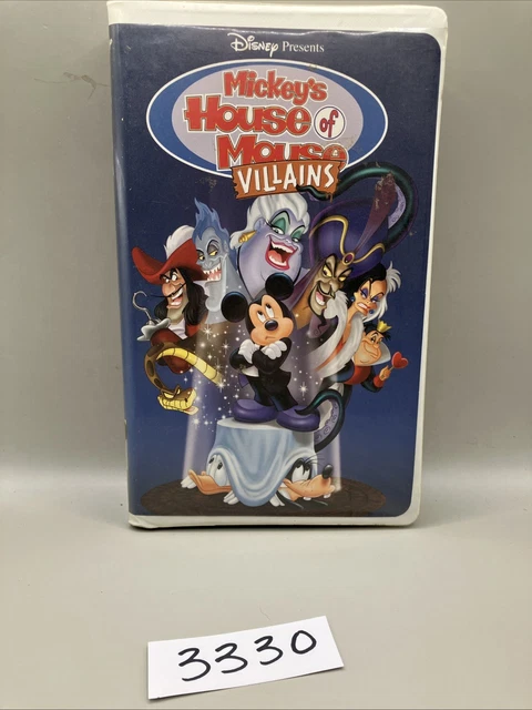 CLAMSHELL CASE DISNEY Presents Mickey's House Of Villains VHS Kids ...
