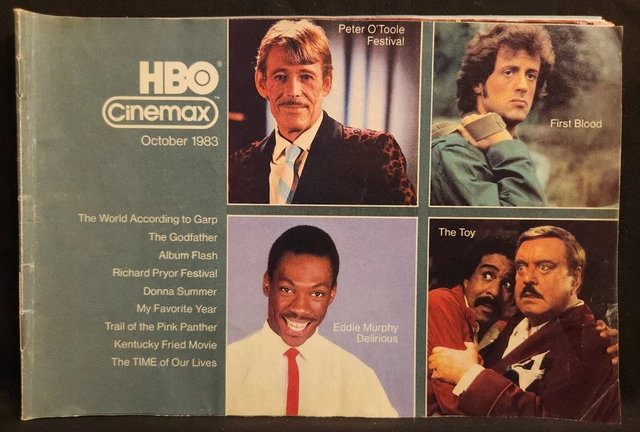 HBO HOME BOX Office Cinemax TV Movie Booklet Program Guide October 1983 ...