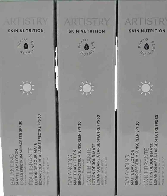 ARTISTRY SKIN NUTRITION Balancing Matte Day Lotion SPF 30 1.7 ounces ...