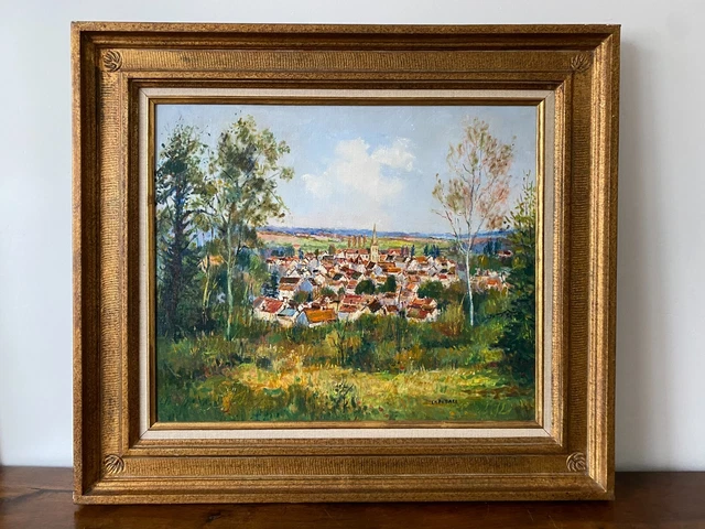 HUILE SUR TOILE Signee Charles Pollaci (1907-1989) Environs De Pontoise ...