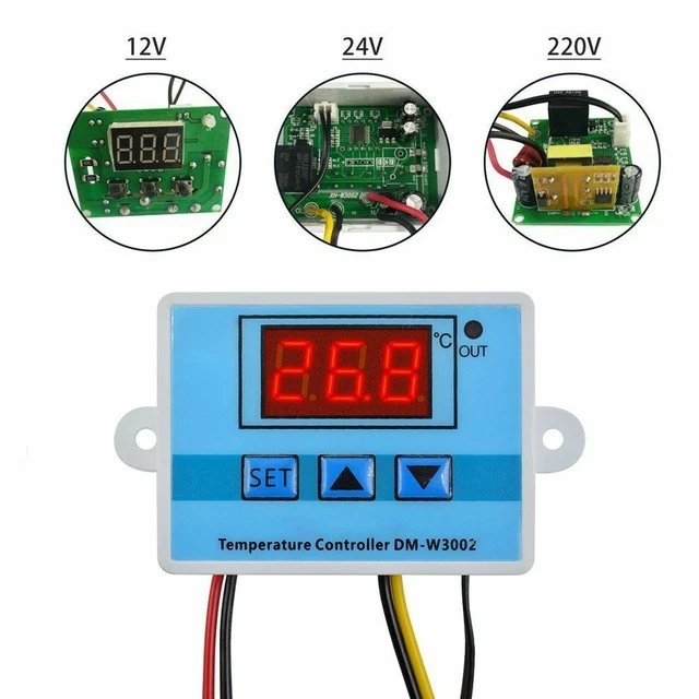1PC W3002 XH-W3002 LED Temperature Controller Switch DC 12V 24V AC 110V-220V' $16.32 - PicClick AU
