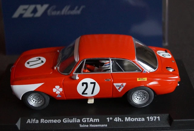 FLY ALFA ROMEO Giulia GTAm 1° 4h Monza 1971 No 27 Neu Rot in Box EUR 55 ...