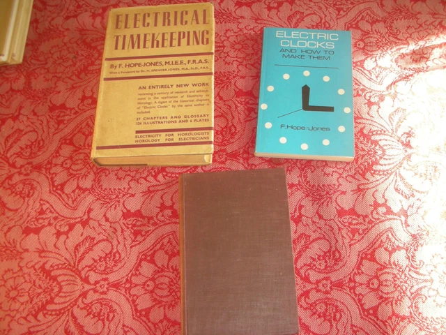ELECTRICAL HOROLOGY HOPE-JONES Synchronome construction details books £ ...