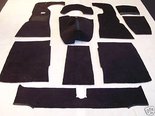 MG-TF MGTF 1250 / 1500 beautiful deluxe black carpet set w/jute ** EUR ...