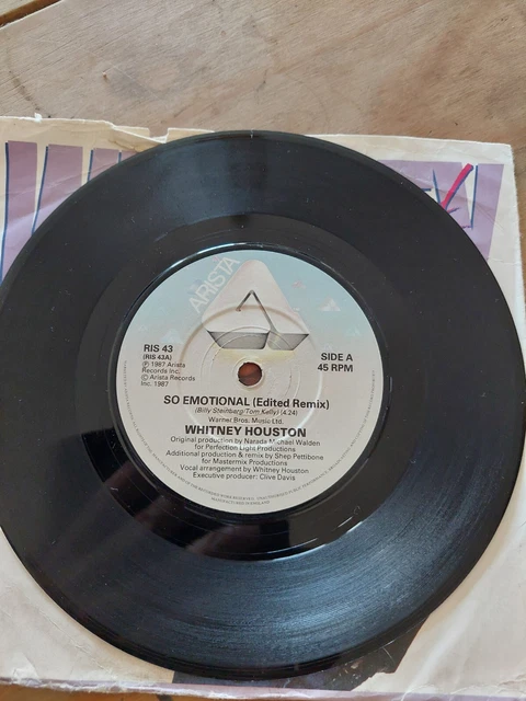 WHITNEY HOUSTON SO Emotional 7" vinyle single EUR 1,17 - PicClick FR